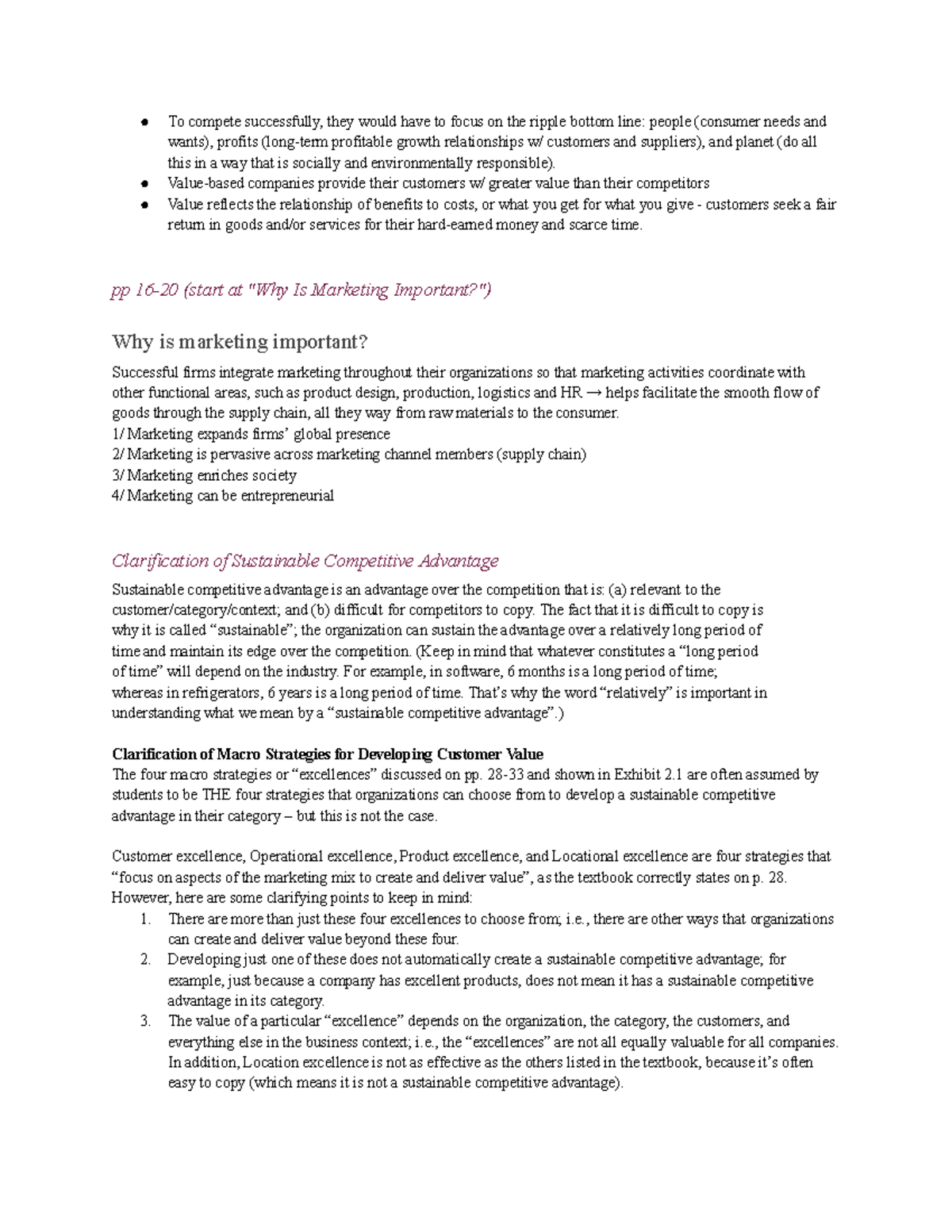 COMM 296: Sustainable Competitive Advantage & Marketing Strategies ...