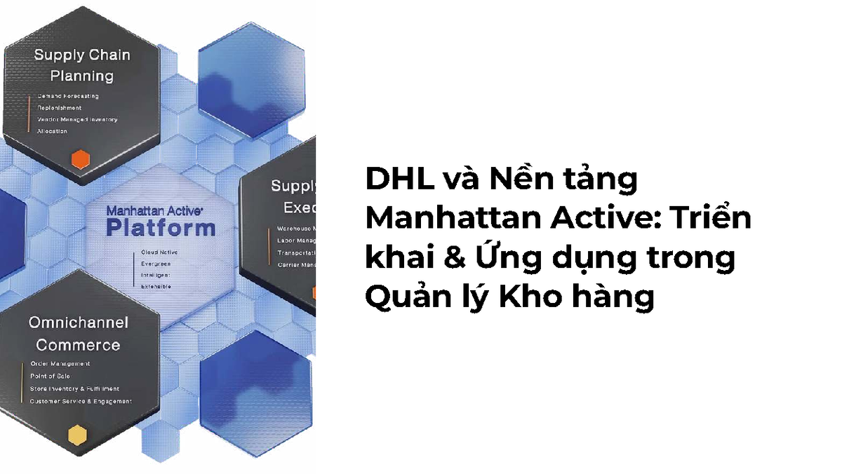 DHL và nền tảng Manhattan Active: Triển khai WMS trong logistics - Studocu