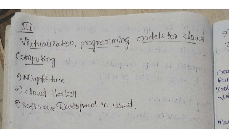 CC Unit 3 - Cloud Computing: Virtualization & Programming Models Notes ...