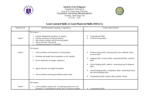 Week 1 (functions) - 11 General Mathematics Quarter 1 – Module 1: Key Concept of Functions ...