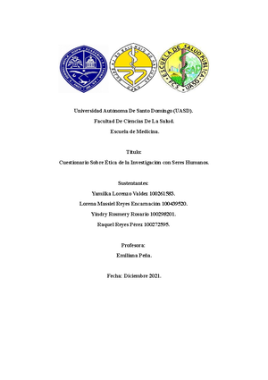 Ejemplo Anteproyecto de Tesis Medicina UASD - Universidad autónoma de ...