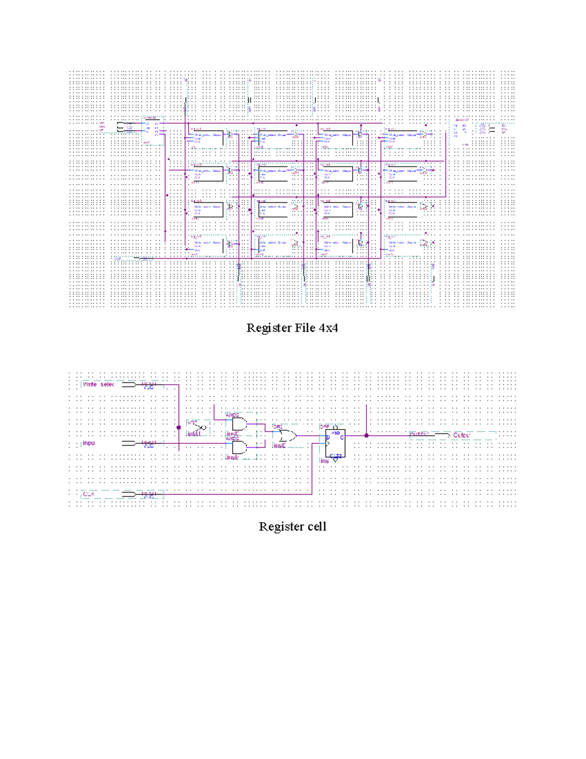 4x4rf - regs file 4x4 - Thiết Kế Luận Lý Số - Register File 4x Register ...