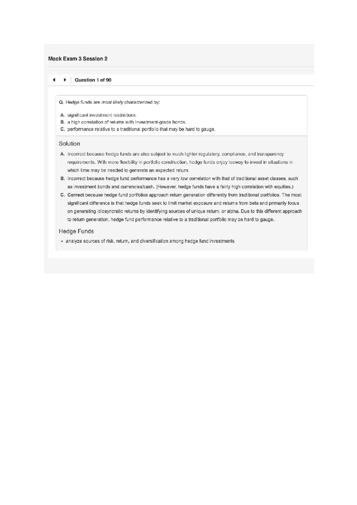 Mock Exam 3 Session 2 Answers and Explanations - Studocu