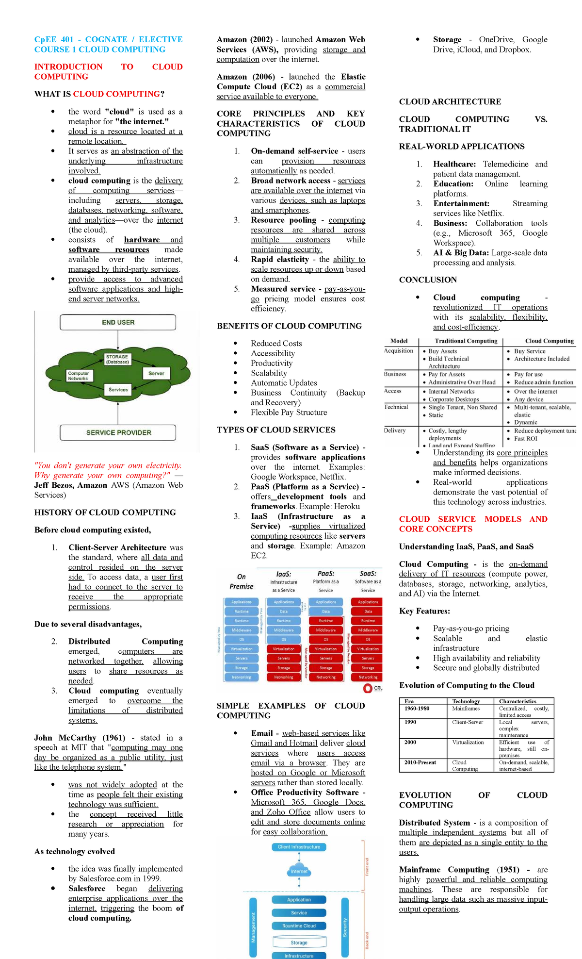 CpEE 401 Cloud Computing: Introduction to Core Principles and ...