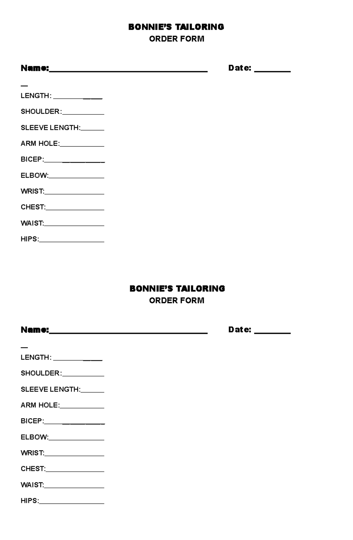 Bonnies Order FORM - simpple - BSBA Major in Marketing Management ...