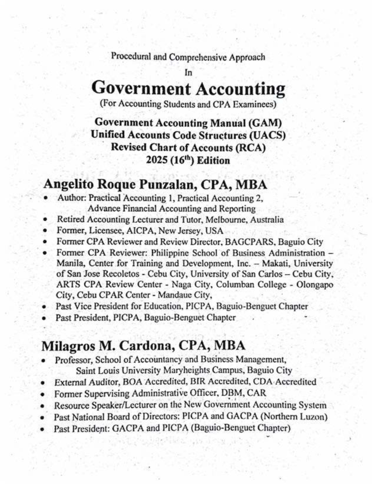 GAM 2025: Comprehensive Guide to Government Accounting Principles - Studocu