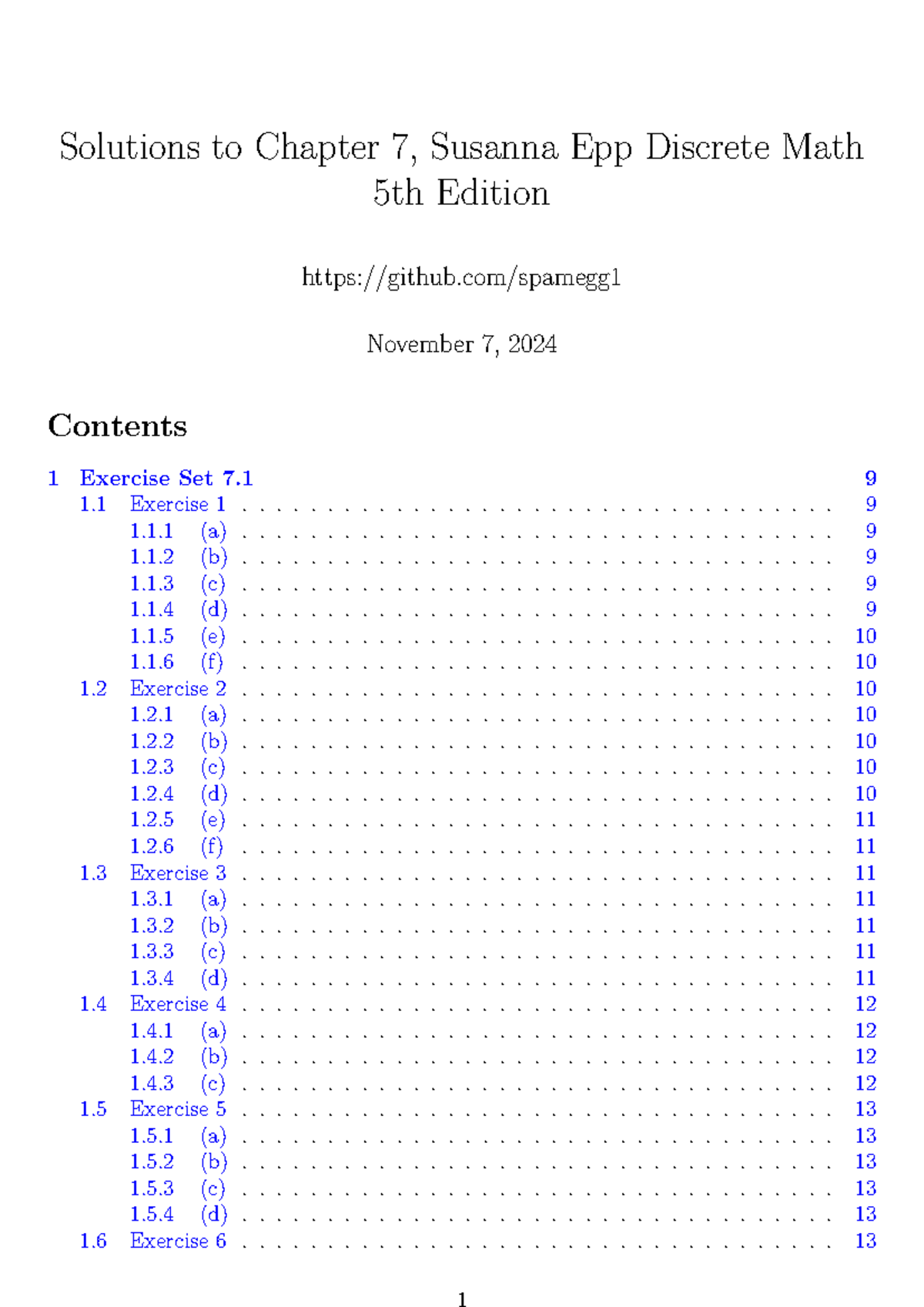 Solutions to Chapter 7, Discrete Math (Susanna Epp) - Studocu