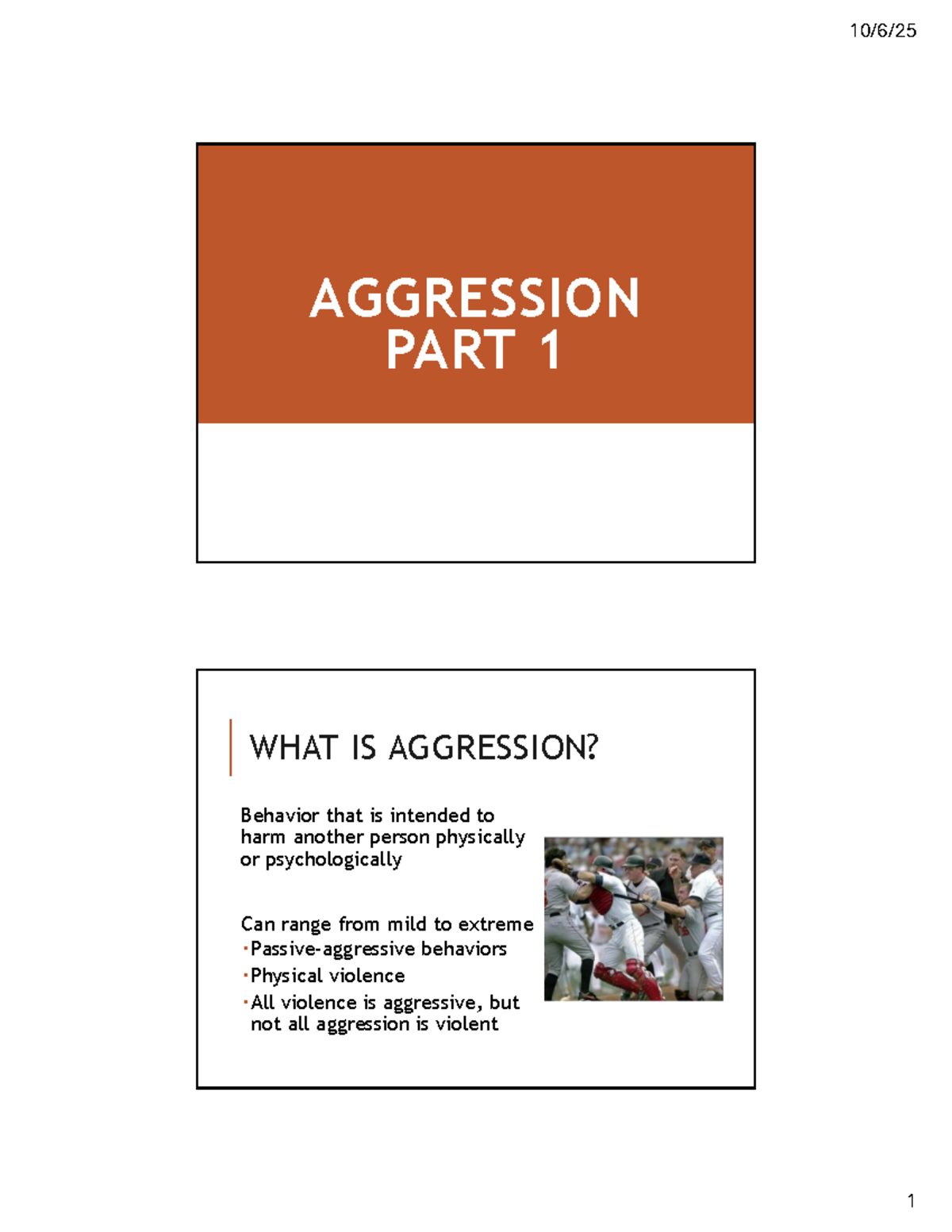 Understanding Aggression: Types, Influences, and Social Learning (PSY ...