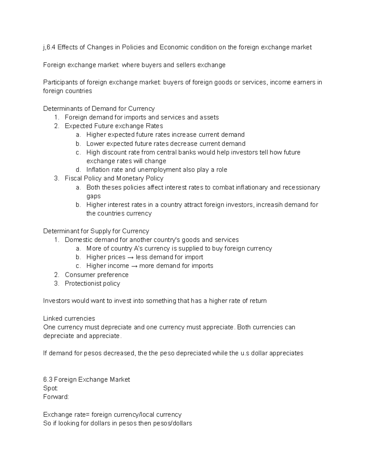 6.4 effects of changes in foreign excahnge - j,6 Effects of Changes in ...