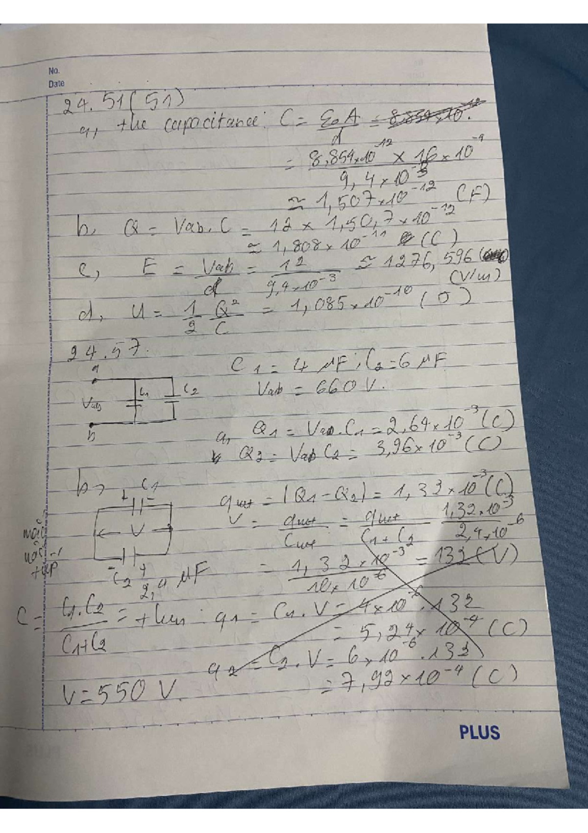 Capacitance Calculations and Formulas - PHYS 101 Lecture Notes - Studocu