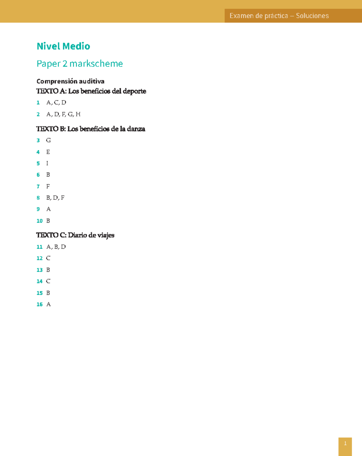 842242 IB DP Spanish 01uu at11 - Nivel Medio Paper 2 markscheme ...