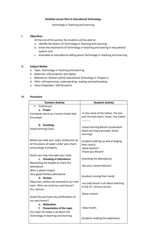 DLP grade 10 - chemical reactions - DETAILED LESSON PLAN IN CHEMISTRY ...