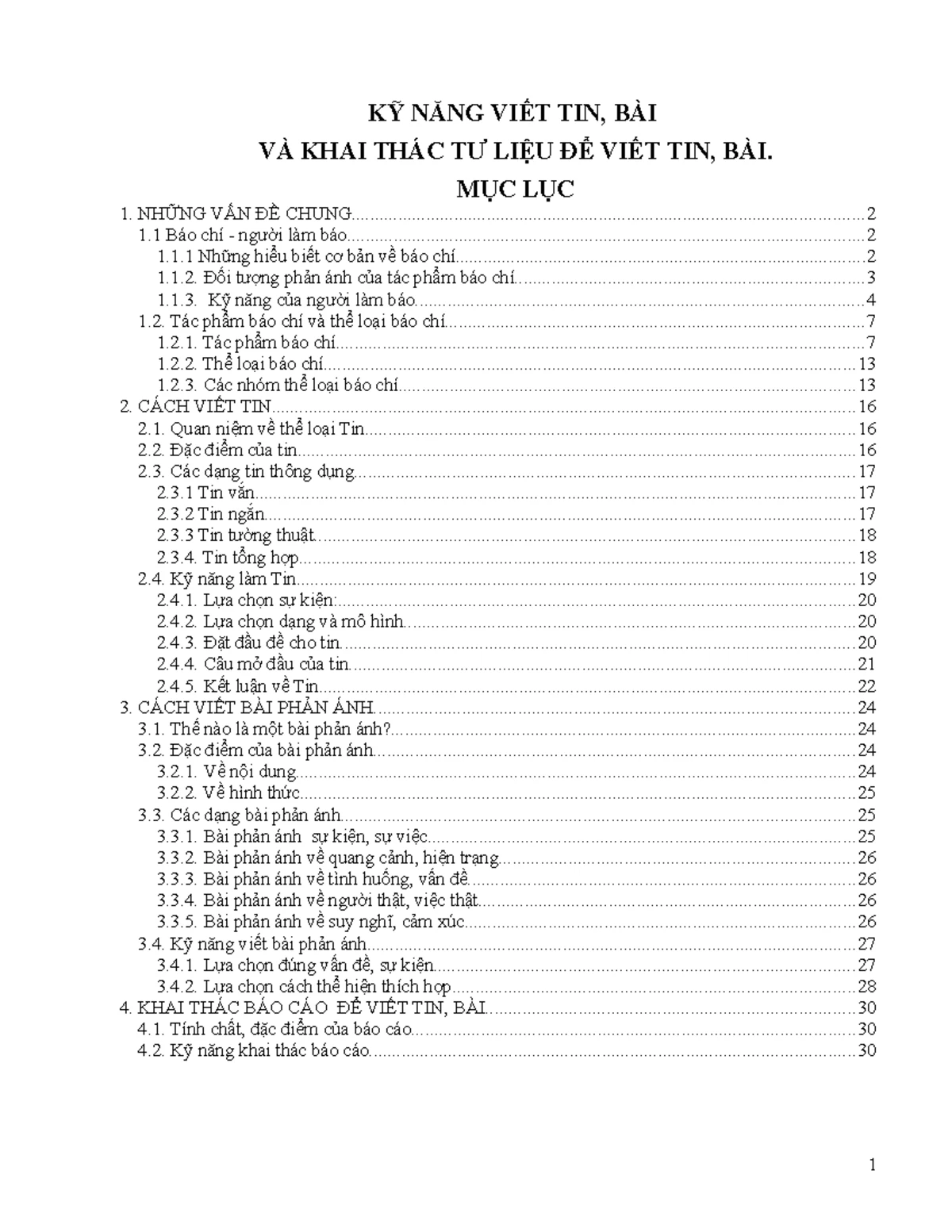 Viet-tin - cách viết tin - KỸ NĂNG VIẾT TIN, BÀI VÀ KHAI THÁC TƯ LIỆU ...