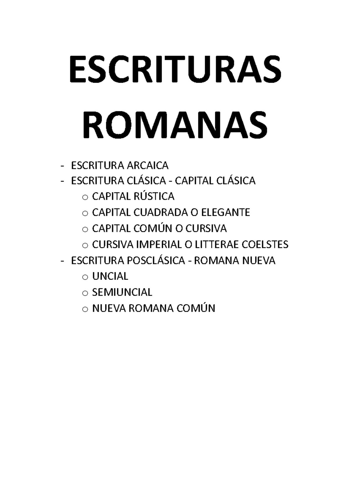 Paleografía de Letras Romanas: Características y Tipos - Studocu