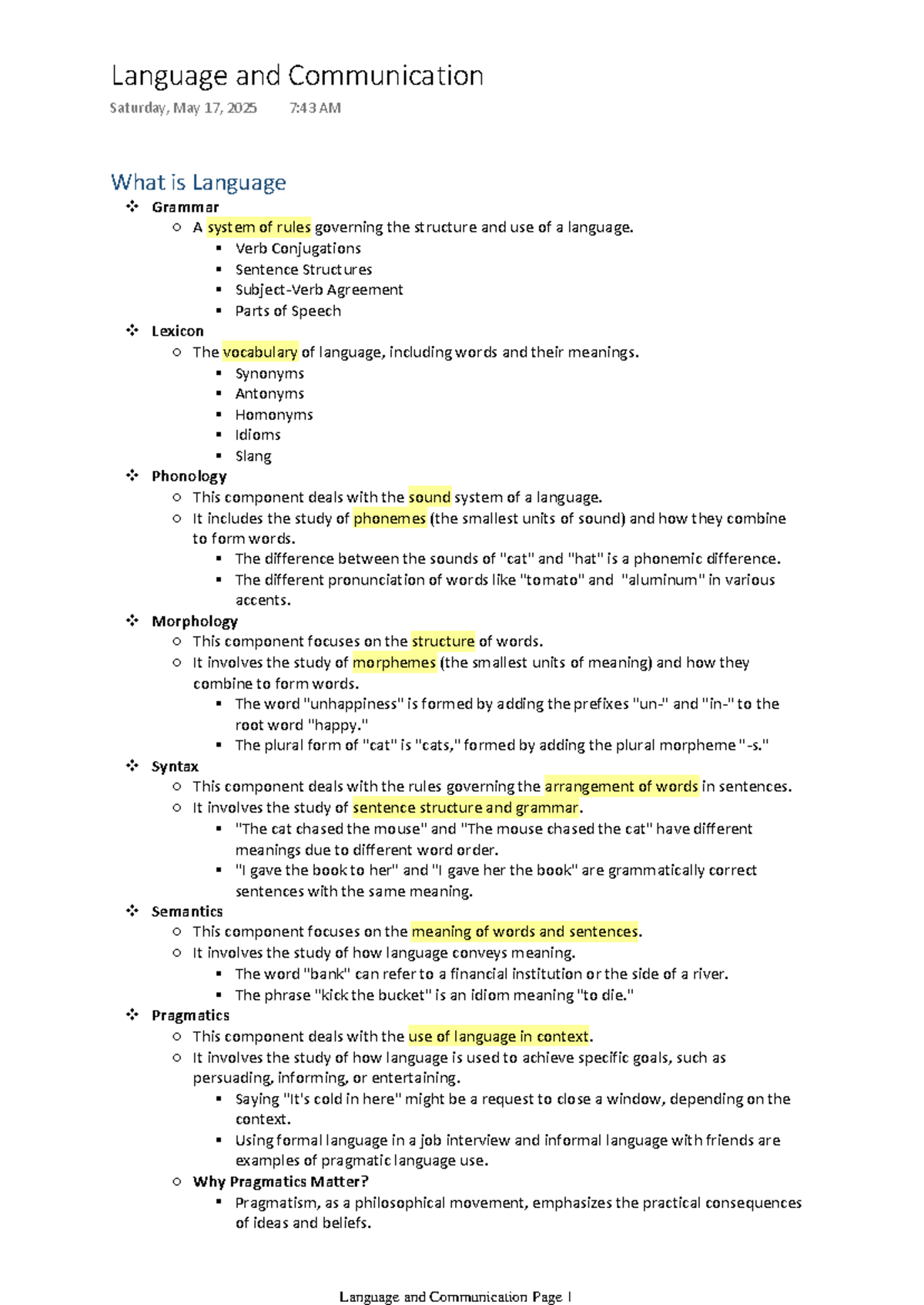 Purposive Communication: Language and Interaction Insights - Studocu