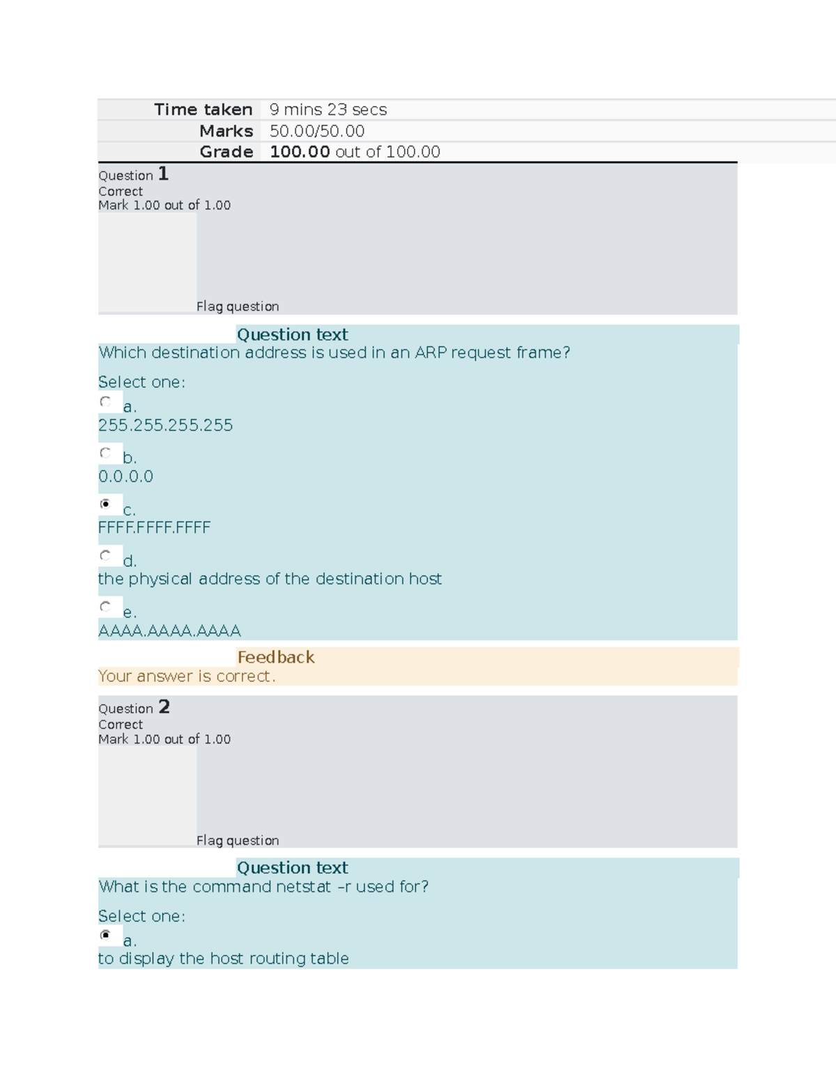 Data Communications and Networking 1 Final Exam Review - Studocu