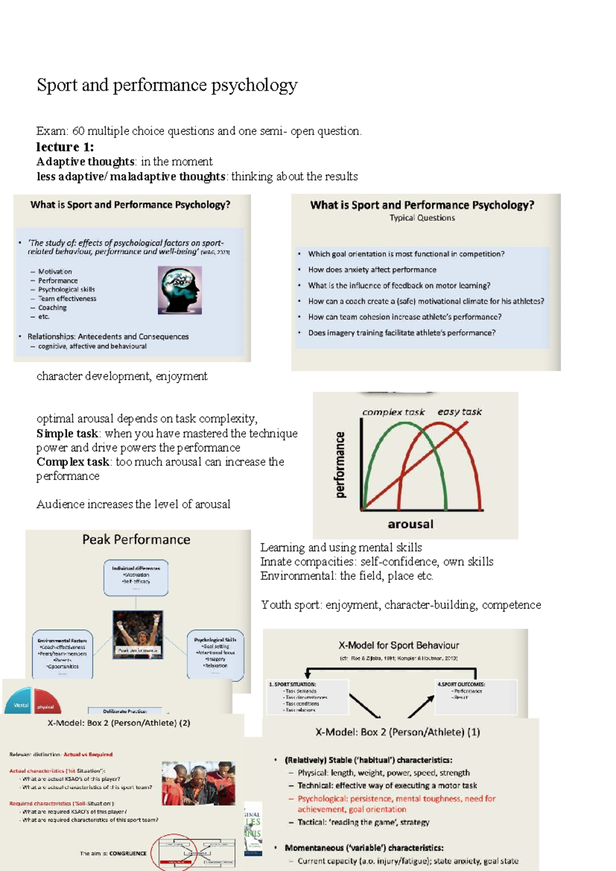 Sport and Performance Psychology (SPP): Key Concepts and Theories ...