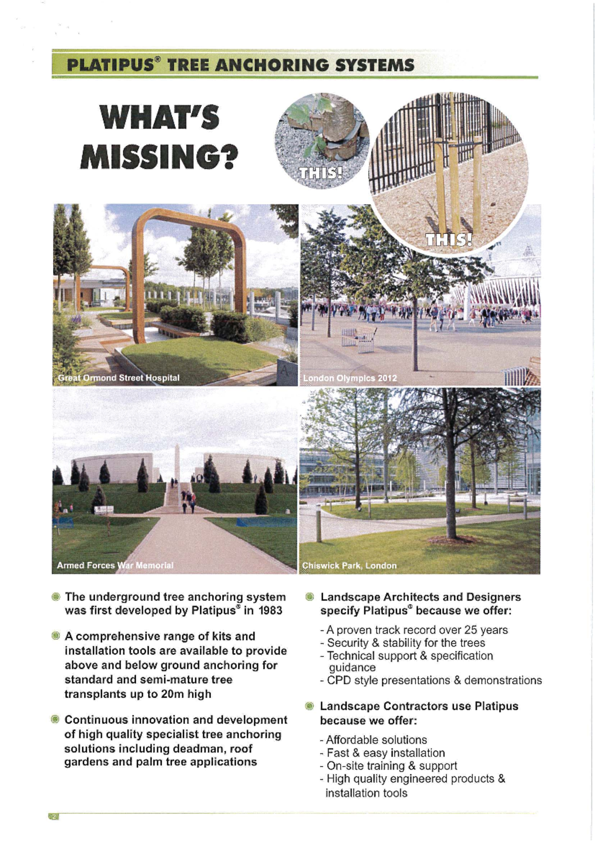 Platipus Tree Anchor System - Planning & Urban Design I: Site Planning ...
