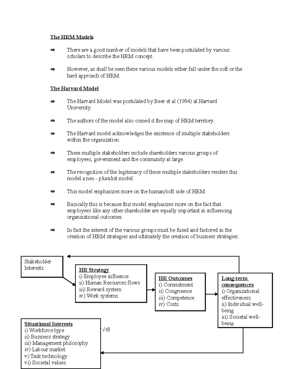 HRM Models Analysis: Harvard, Michigan, and Guest Models Overview ...