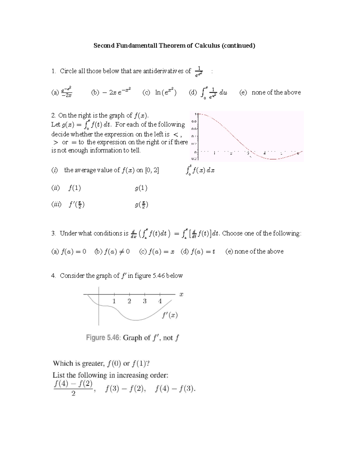 Ftc II continued - Fundamental theory of calculus - Second Fundamentall ...