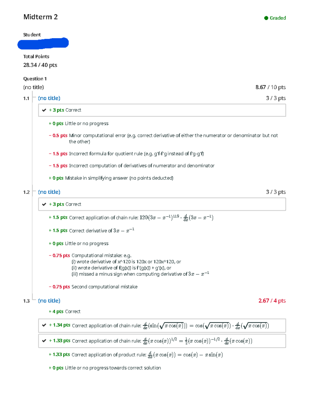 UCLA MATH 31 Midterm 2 Graded Solutions - Professor Higgins - Studocu