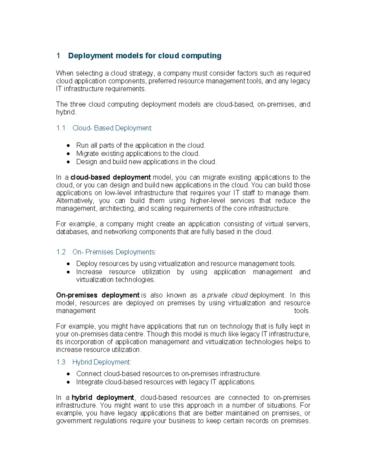 AWS Cloud Practitioner (CLF-C02) Exam Study Notes on Cloud Deployment ...