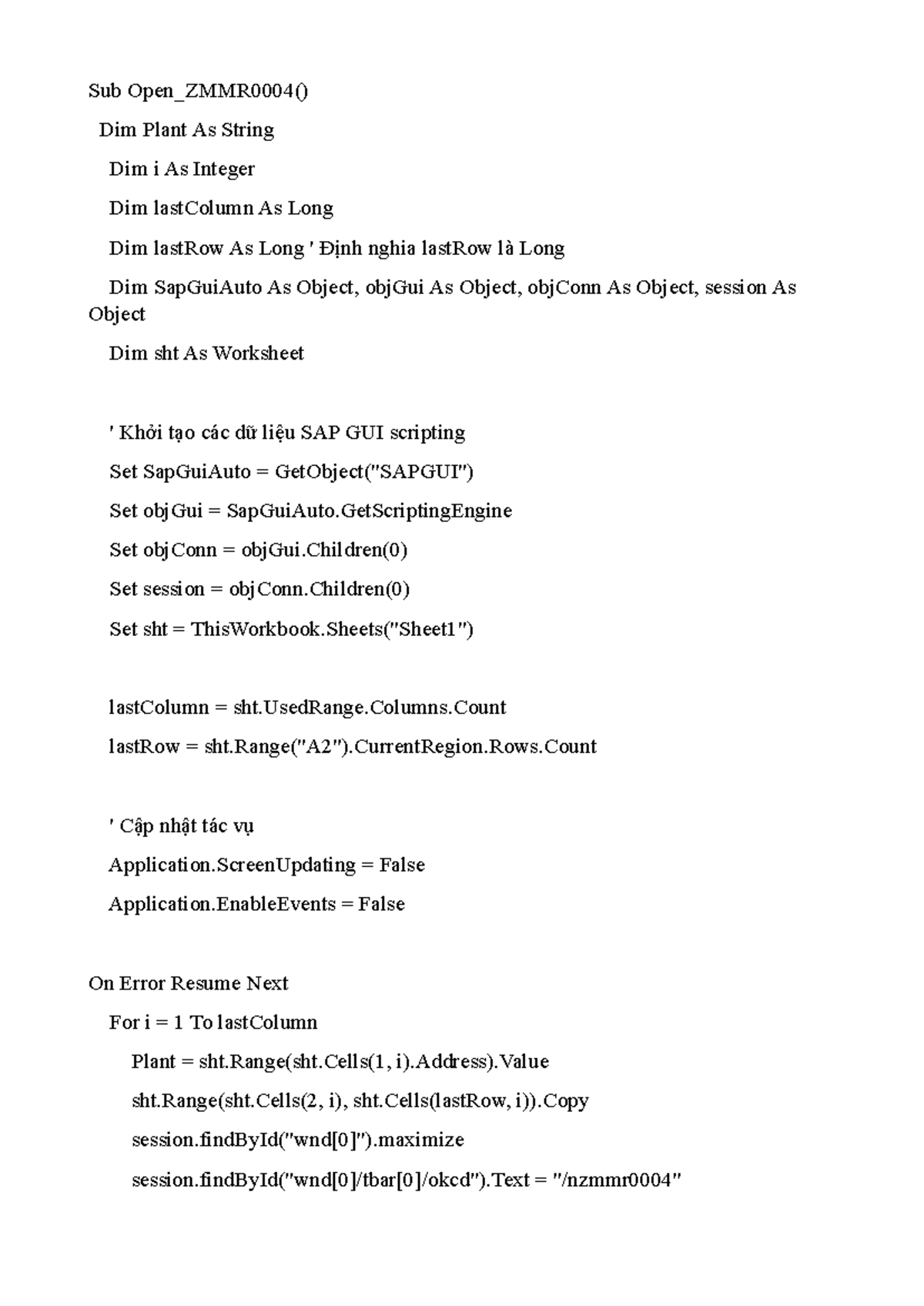 Sub Open - SAP GUI Scripting Overview and Implementation Guide - Studocu