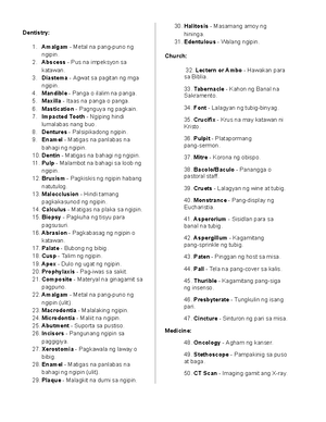 Gawain Bilang 1 at 2 - Pagsasalin - Magbigay ng (3) tatlong kahulugan ...