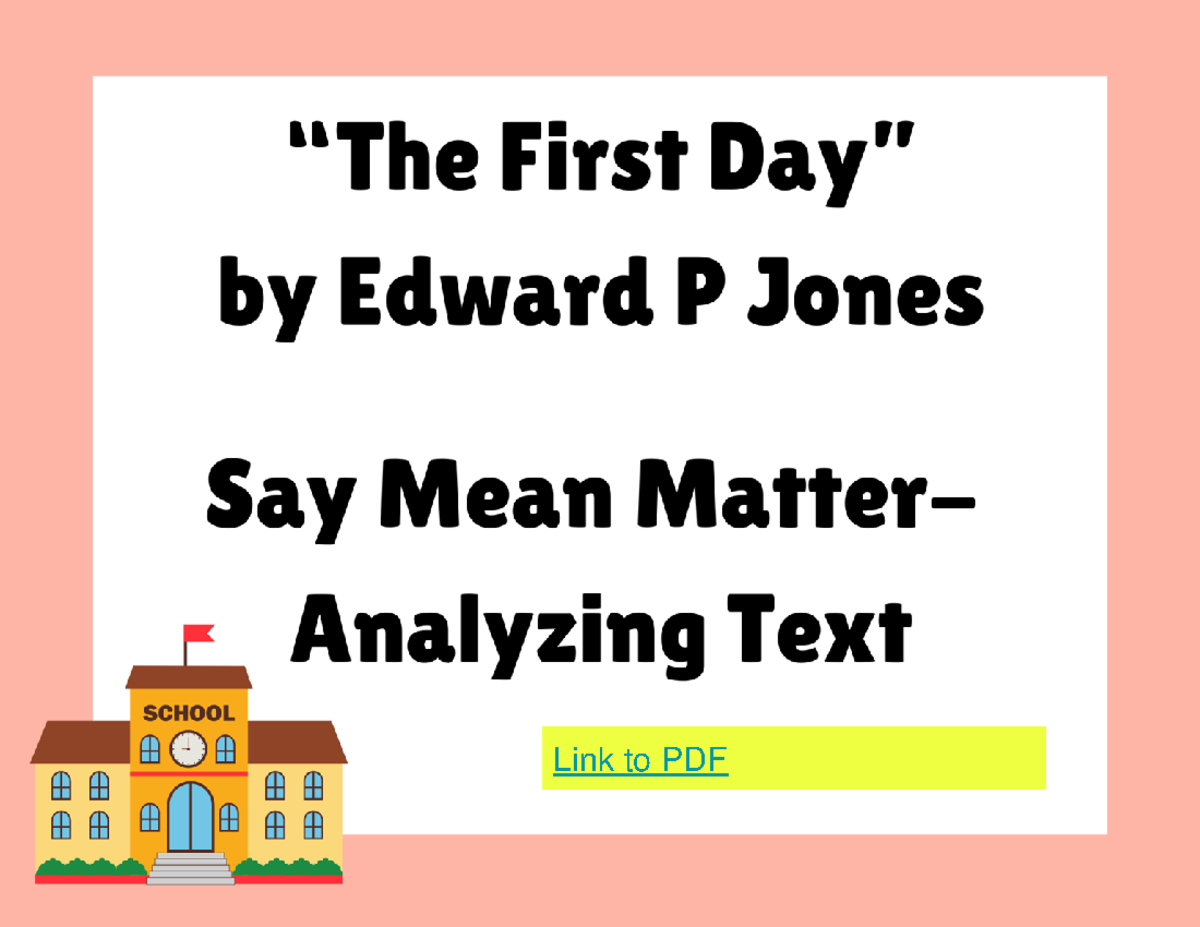 ENG 101: Say Mean Matter - Analyzing Themes of Love and Dignity - Studocu