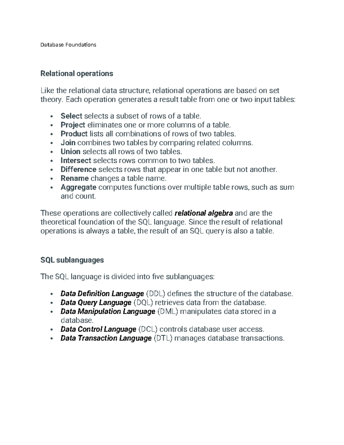 D426 Course Guide: Data Management Foundations Study Plan & Resources - Studocu