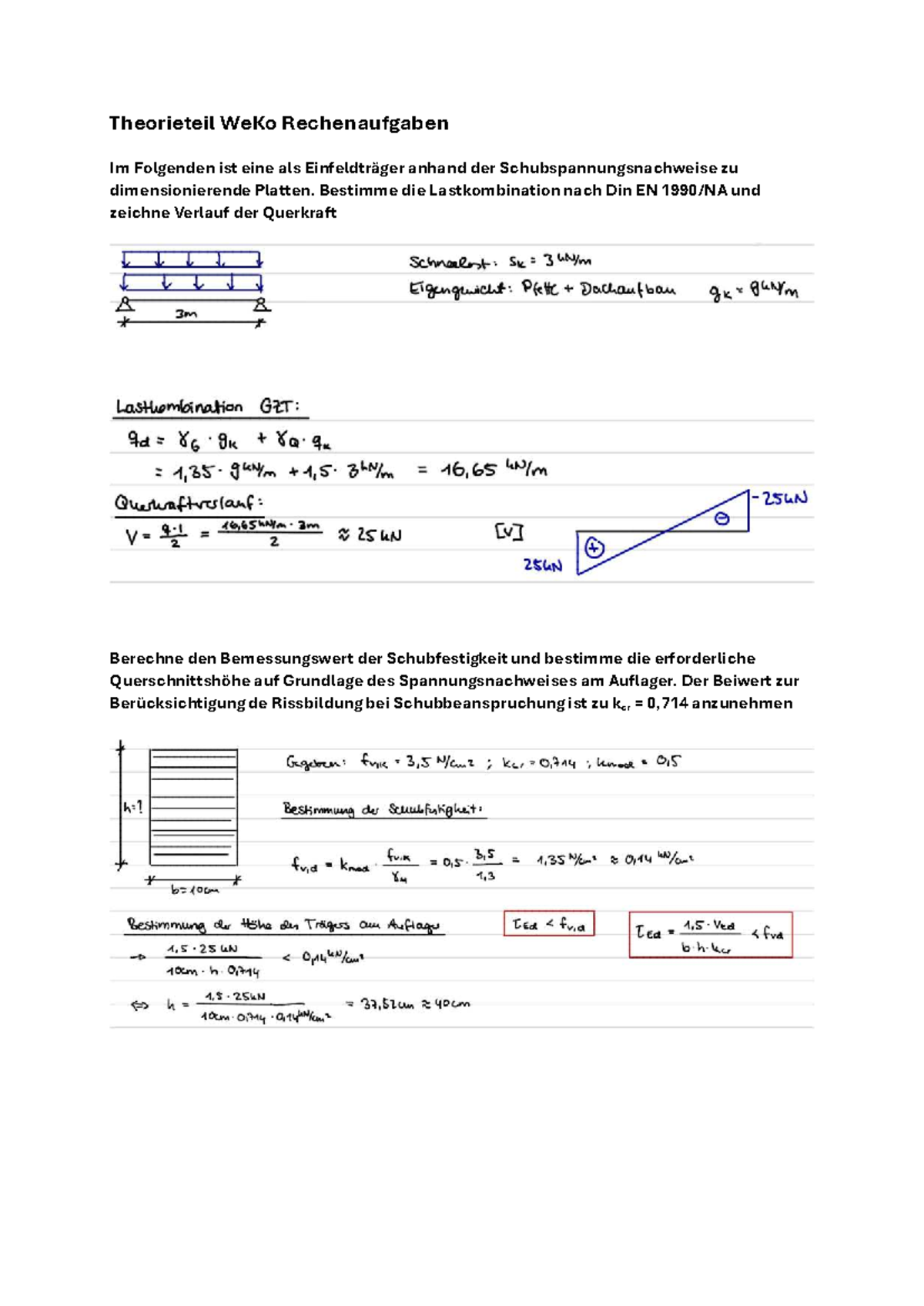 Faustformel Dimensionierung Stahltrger