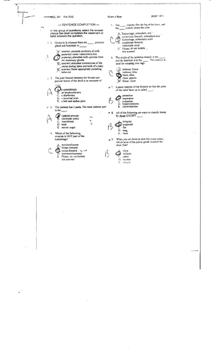 Exam 2 Study Guide - Exam 2 Study Guide Chapter 4: Tissues Tissues: group of cells that are ...