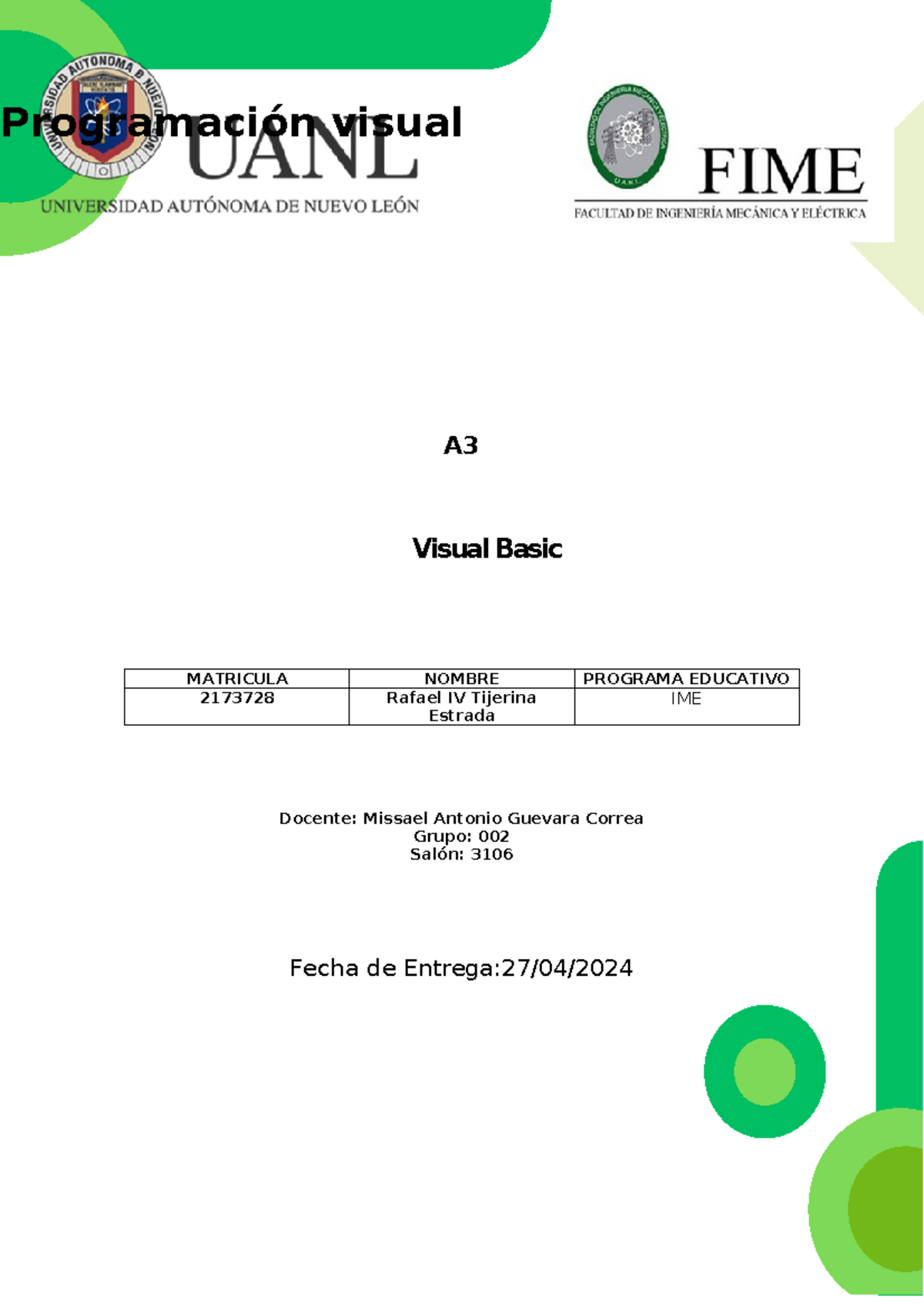 Portada MATE - bgjh - Historia del arte - Programación visual A Visual ...