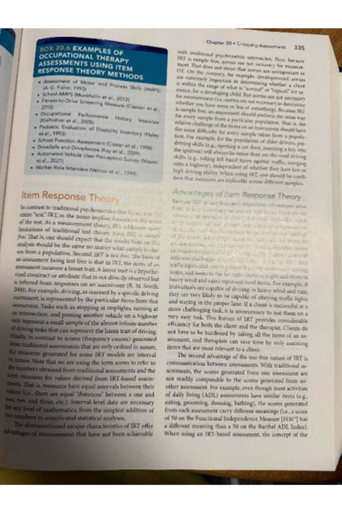 Final Exam Study Guide for CS101: Critiquing Assessments in OT - Studocu