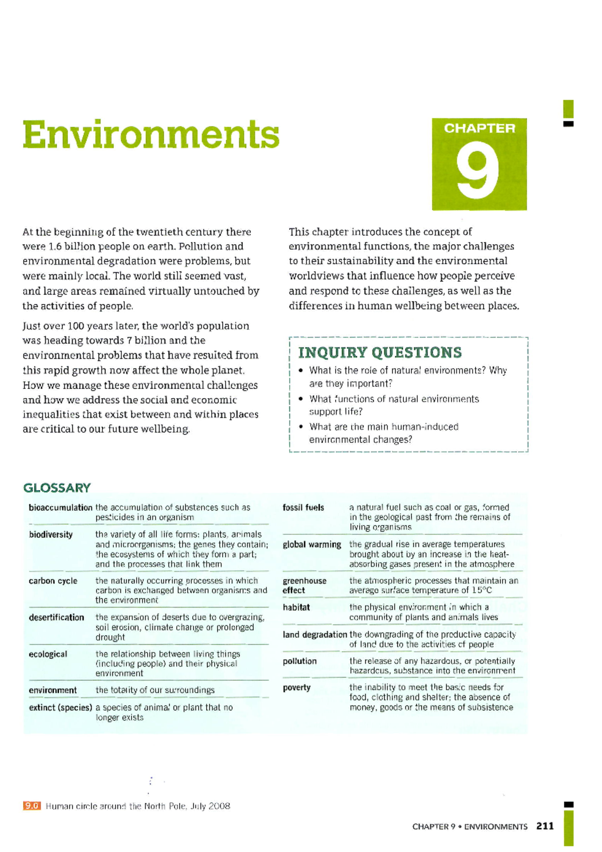 Chapter 9: Environmental Challenges and Sustainability Insights - Studocu