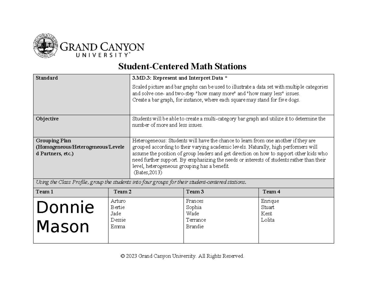 Elm 560 T4 Student Centered Stations Engaging Math Activities For Data