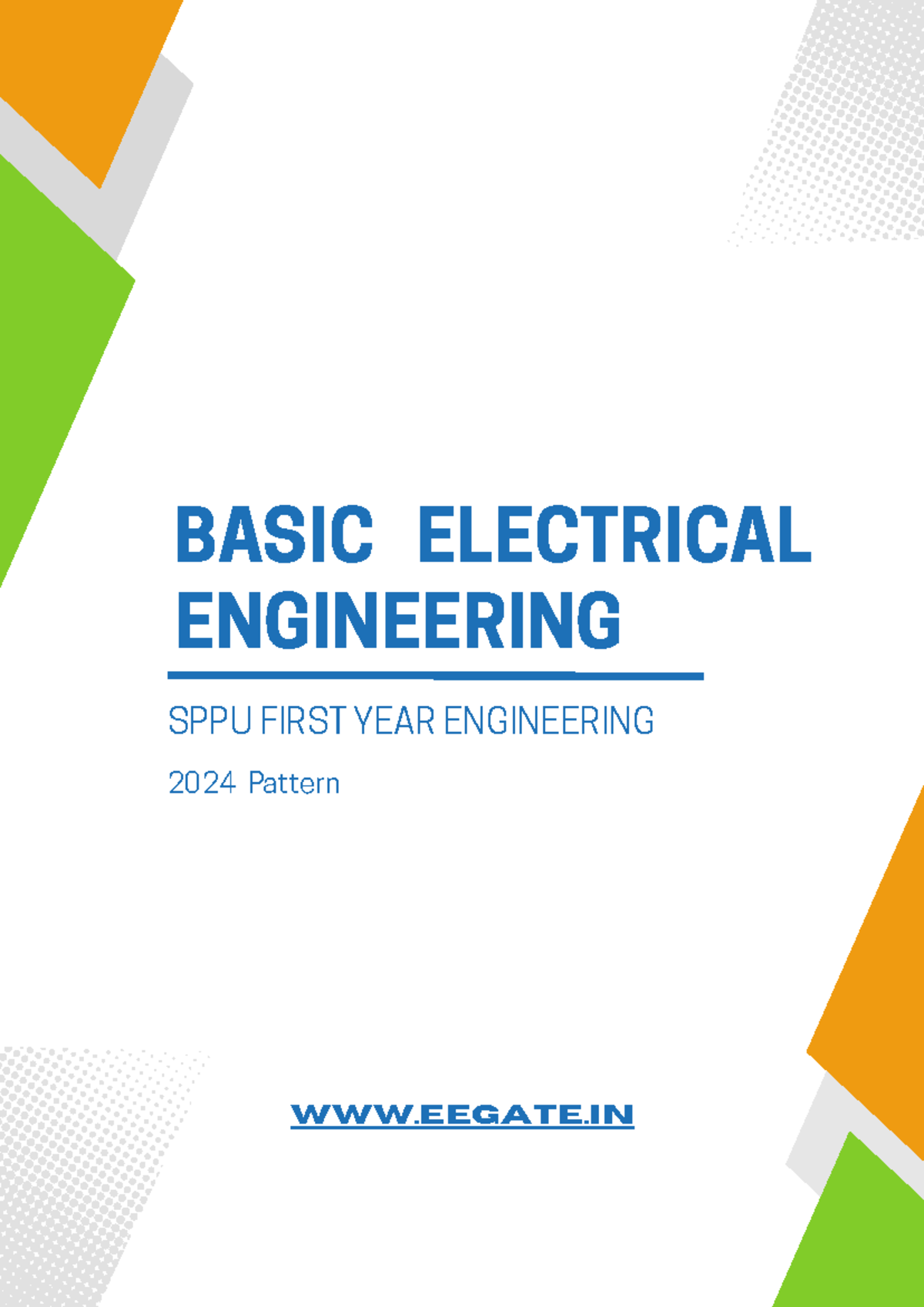 SPPU BEE Notes 2024P: Basic Electrical Engineering Overview - Studocu