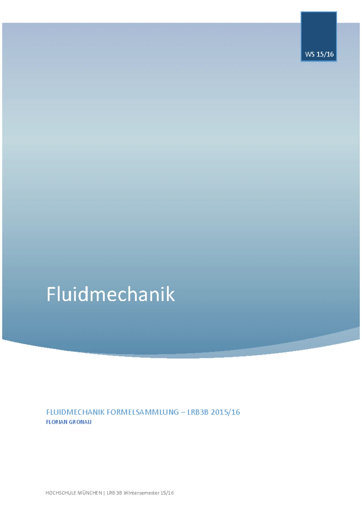 Formelsammlung Fluidmechanik, Strömungslehre - Formelsammlung ...