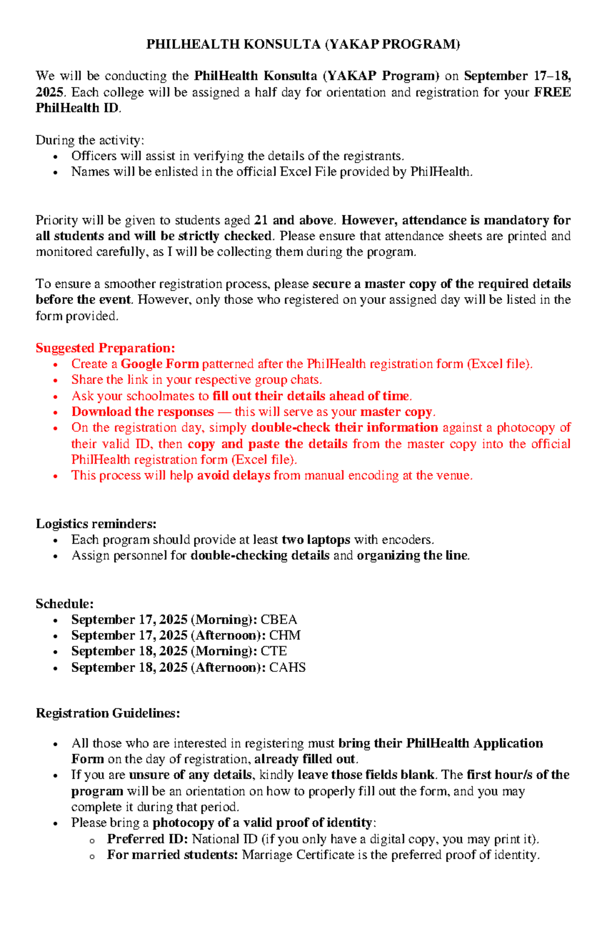 PHILHEALTH KONSULTA (YAKAP PROGRAM) Orientation & Registration Guide ...