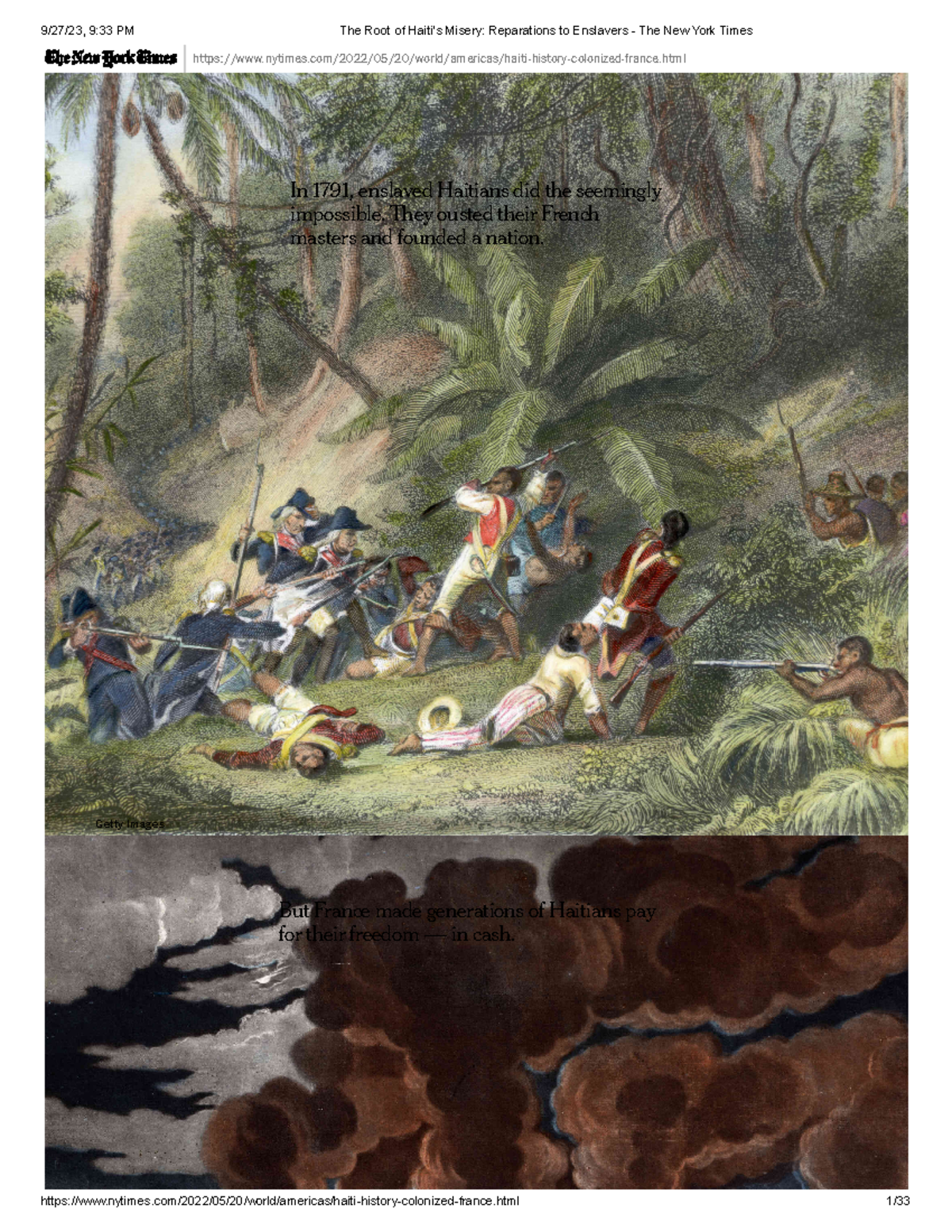 The Root of Haiti’s Misery Reparations to Enslavers - The New York ...
