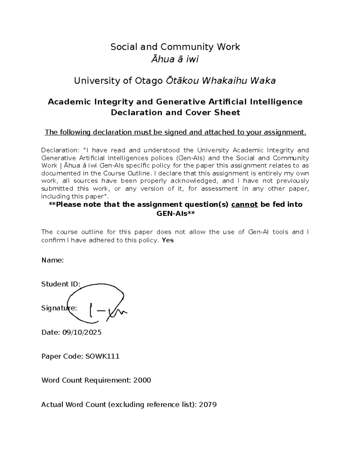 SOWK111 Final Exam: Applying Planned Change Process in Social Work ...