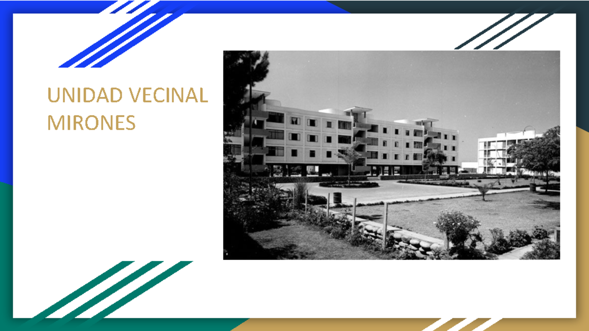 471777049 Análisis de la Unidad Vecinal Mirones en Lima - Studocu
