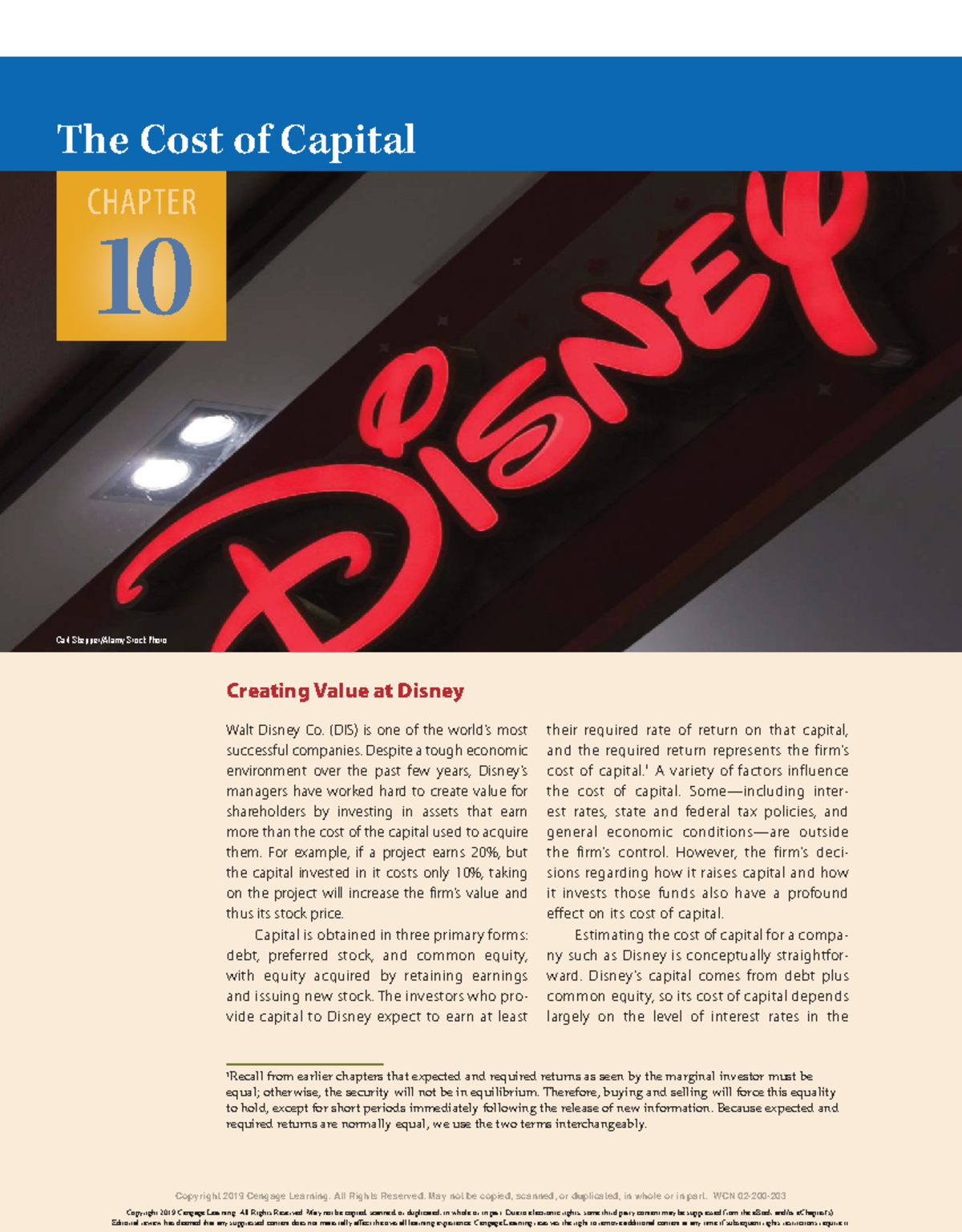Cost of Capital: Chapter 10 Insights on Disney's Financial Strategies ...