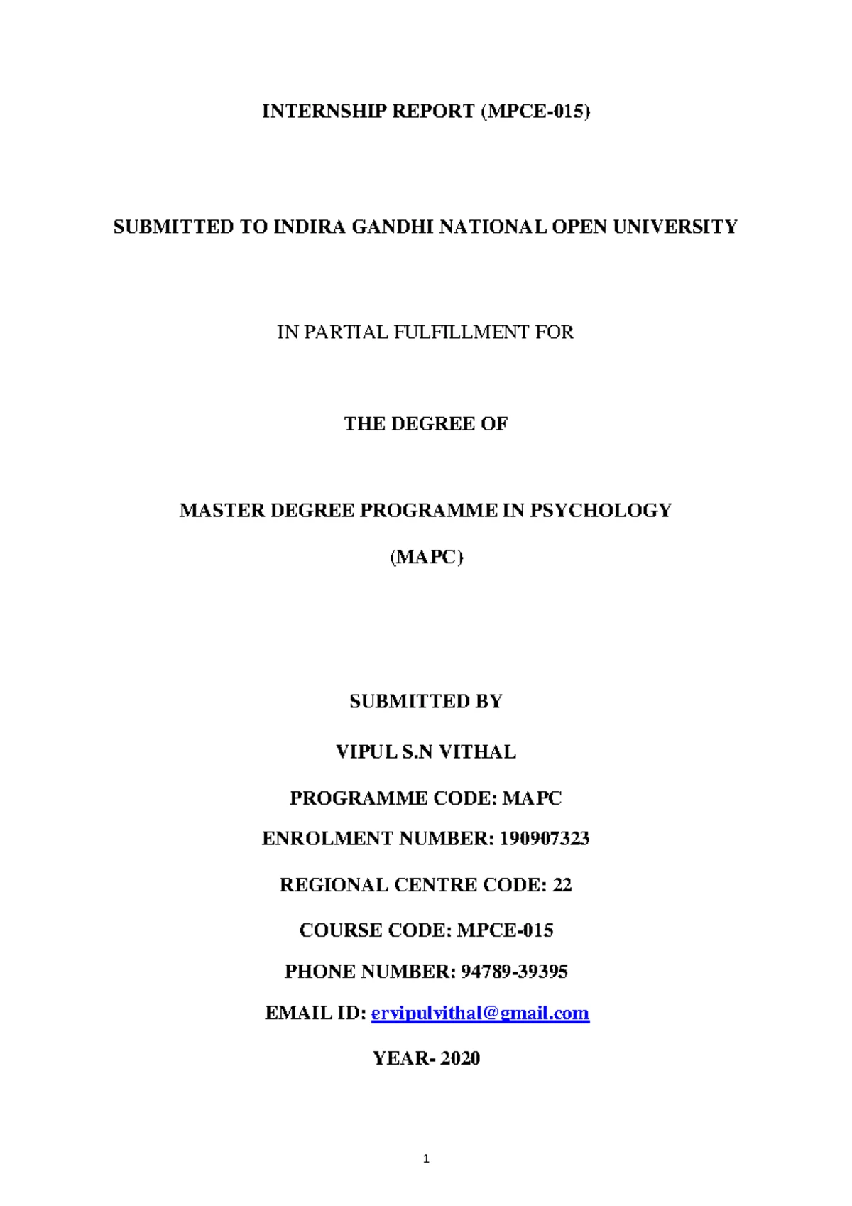 MAPC Assignments 2nd Year 2024-2025 - M. PSYCHOLOGY SECOND YEAR COURSES ...