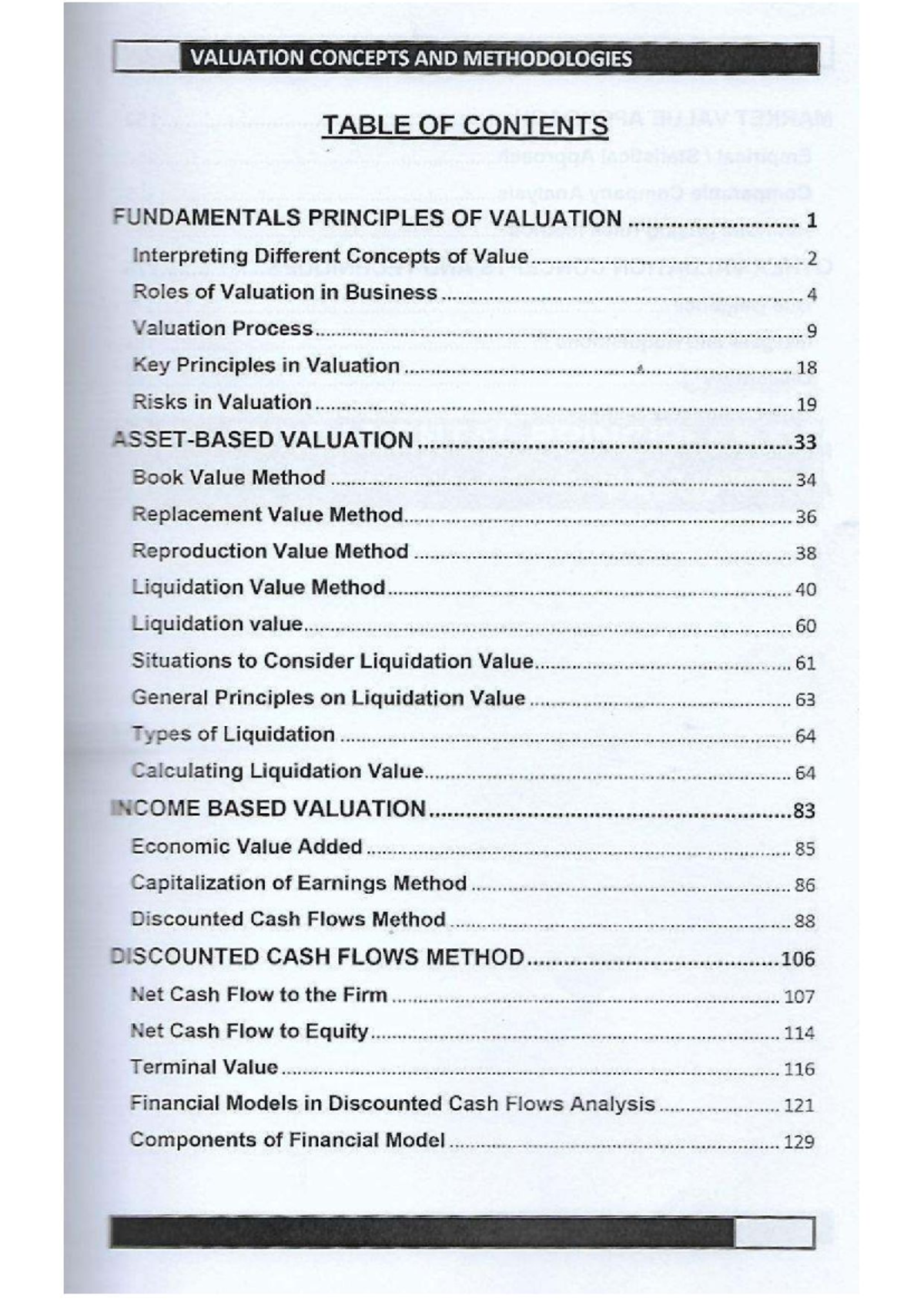 Fundamental Principles of Valuation: Key Concepts Overview - Studocu