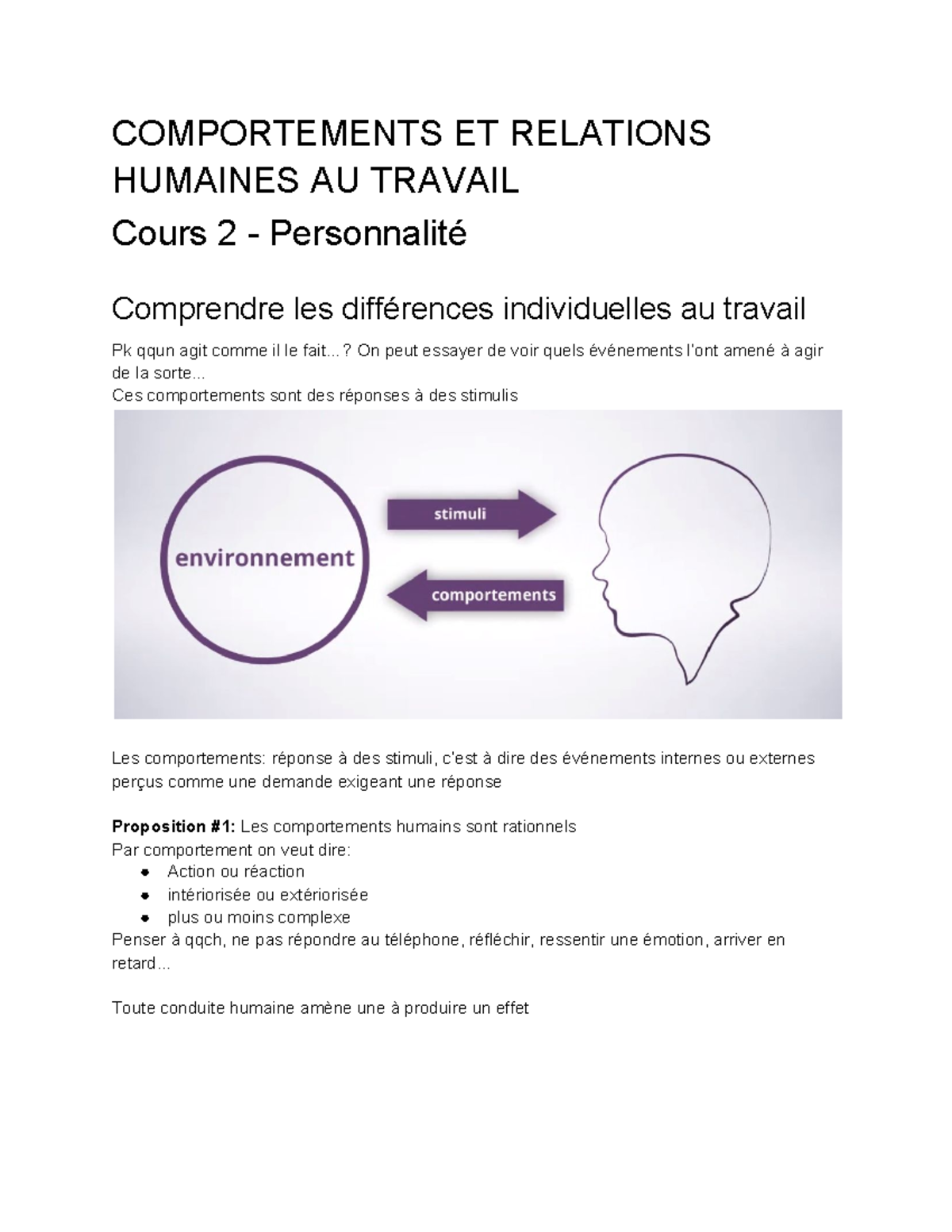 Cours 2 - Comportements et Relations Humaines au Travail ...