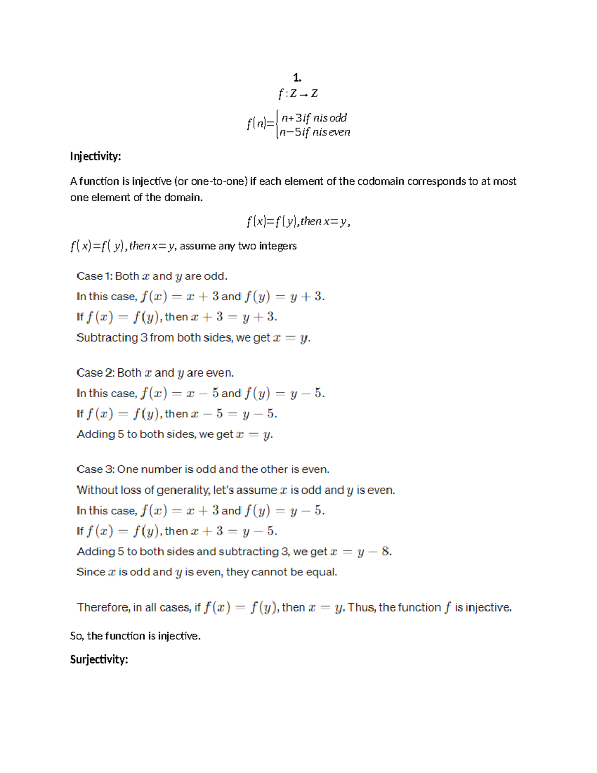 MATH 1302 - Week 2 - Assignment 2: Functions & Mappings - Studocu