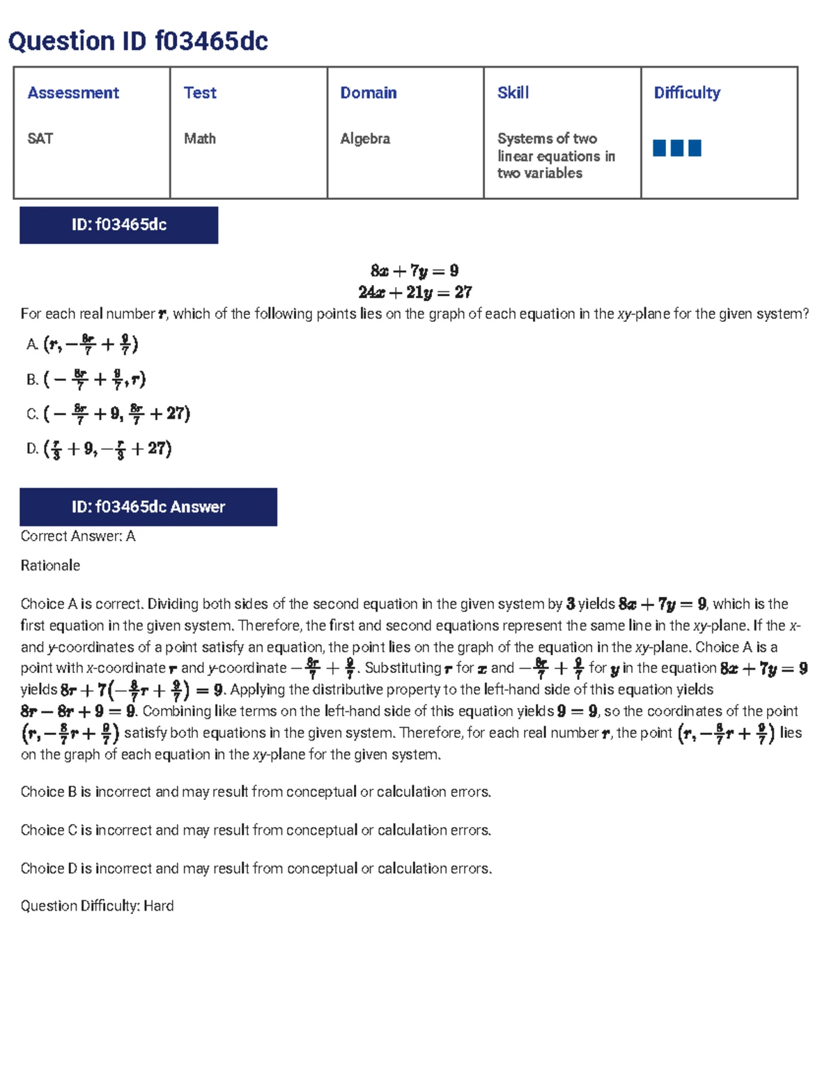 Geometry SAT Practice Questions and Answers - Math Domain - Studocu