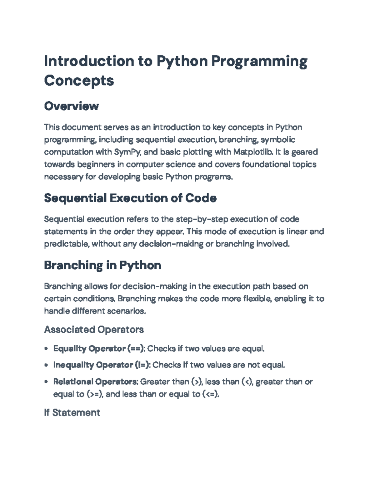 Introduction to Python Programming: Concepts and Techniques (CS101) - Introduction to Python ...