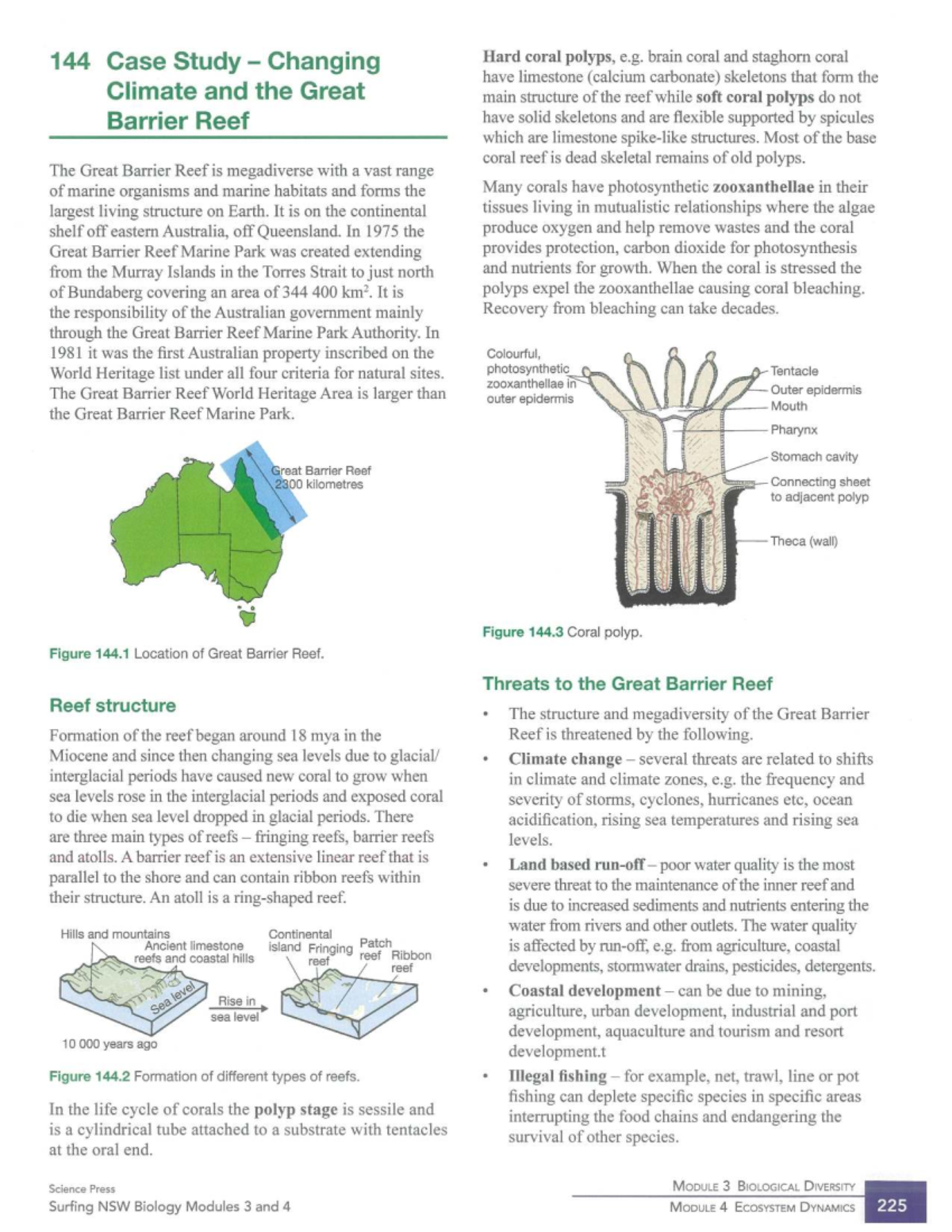 144 Case Study: Impact of Climate Change on the Great Barrier Reef ...